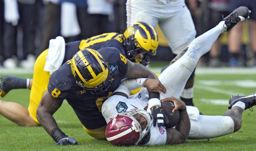 Michigan defense pressures Milroe, Wolverines beat No. 11 Alabama 19-13 in ReliaQuest Bowl ...