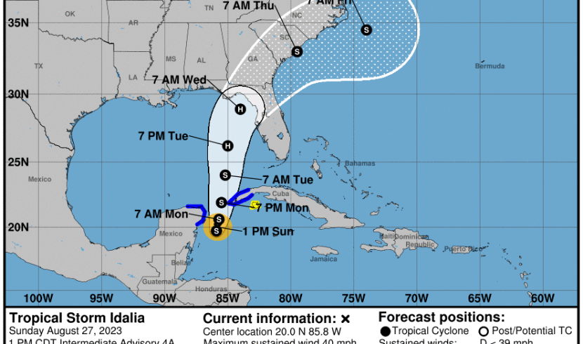 Tropical Storm Idalia takes aim at Gulf - Alabama Daily News