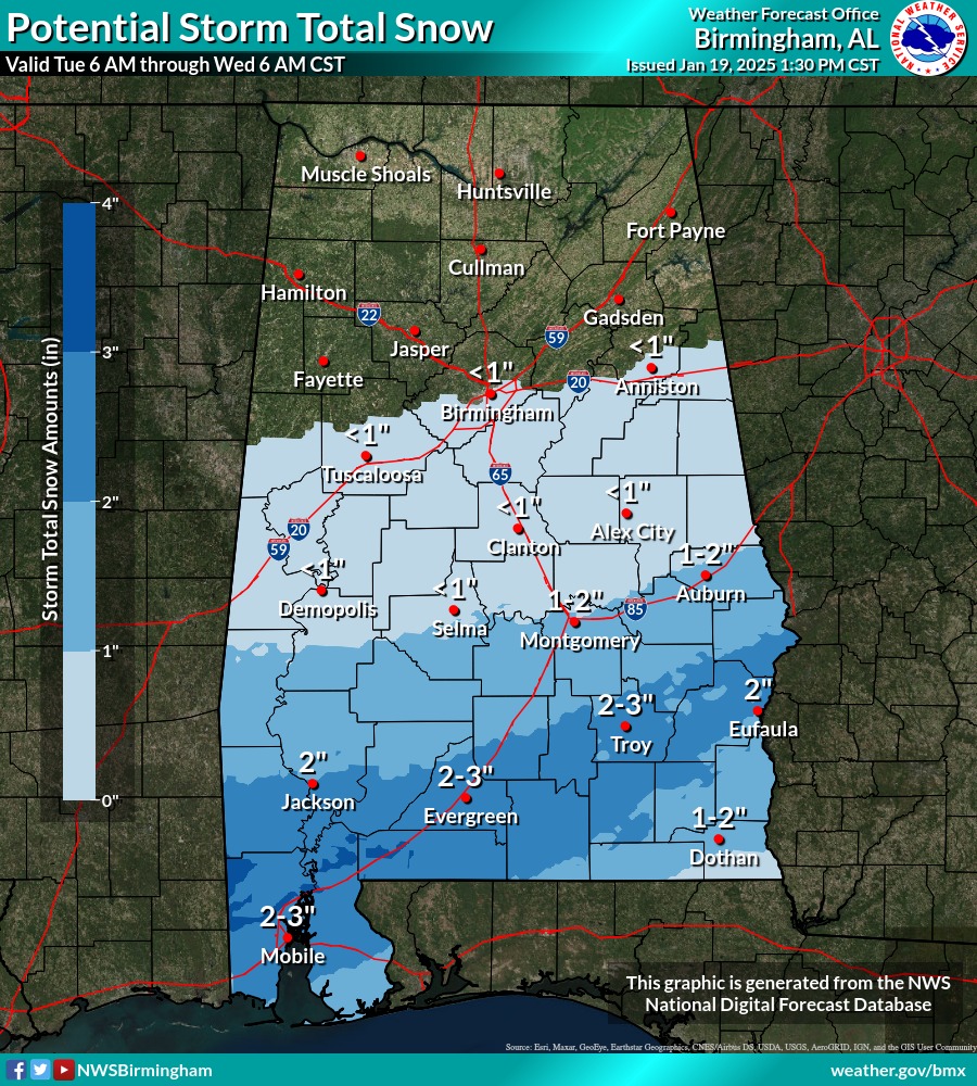 Weather update: Ivey issues state of emergency in central, southern ...