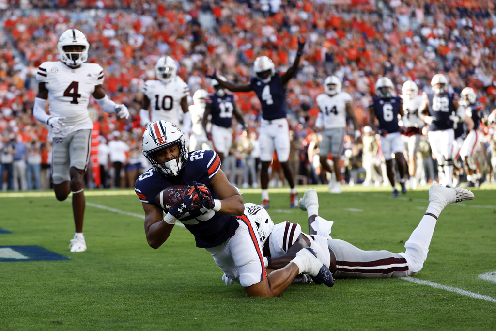 Thorne, Auburn win first SEC game, 27-13 over Mississippi State to snap ...