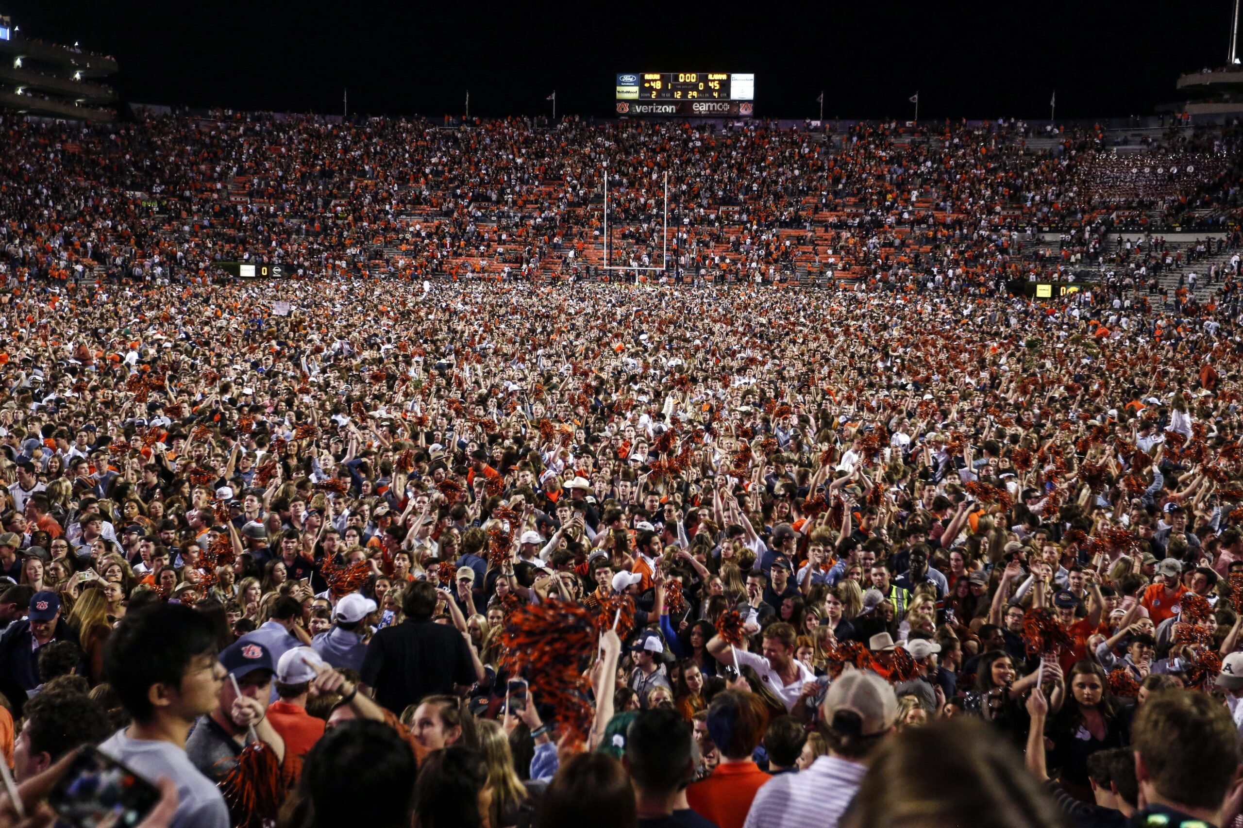 SEC fines Auburn $250,000 after fans rush field vs Alabama - Alabama ...