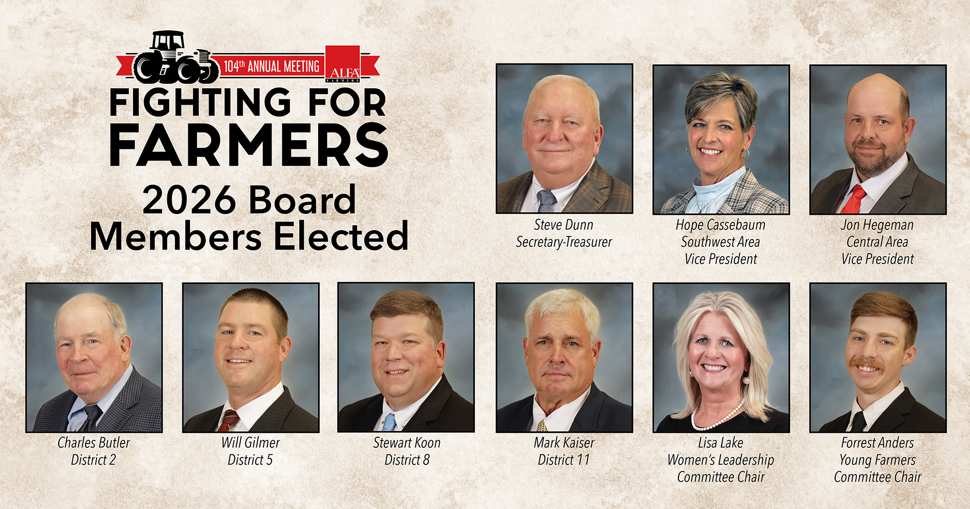 Alfa elects new leadership, honors outgoing vice president - Alabama ...