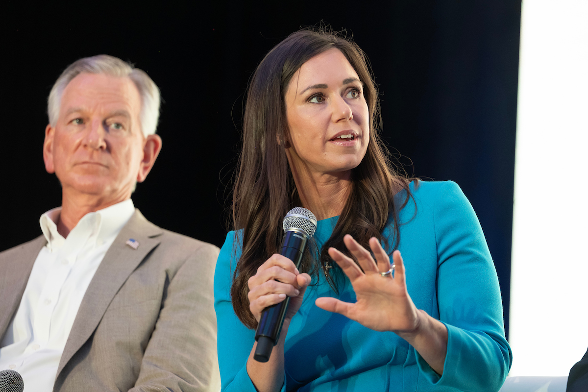 Britt walks line between backing the blue slip, supporting Trump's ...